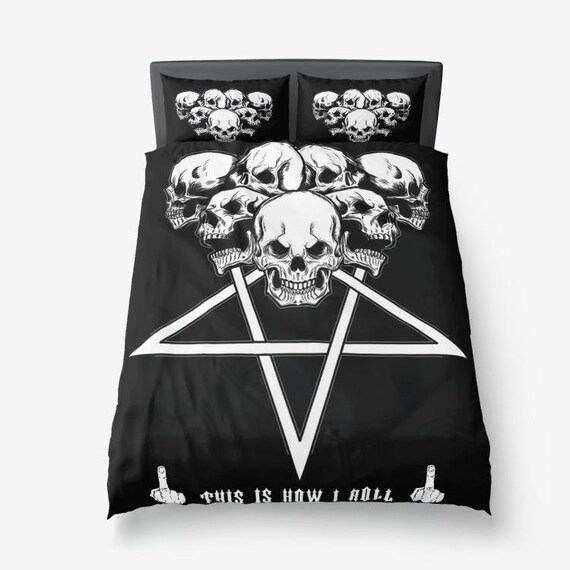Satanic Room Decor-heavy Metal Room Decor-big Size Print - Etsy