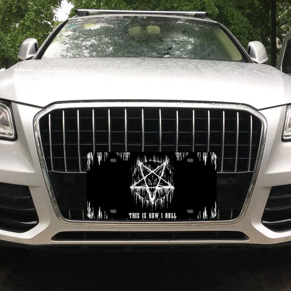 Satanic Pentagram Drip This Is How I Roll License Plate | Etsy
