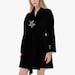 Satanic Pentagram Drip Women's Loose-fitting Bathrobe Lucifer Version ...