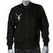 Skull Satanic Goat Satanic Pentagram Smoke Flame Jacket Plain Black ...