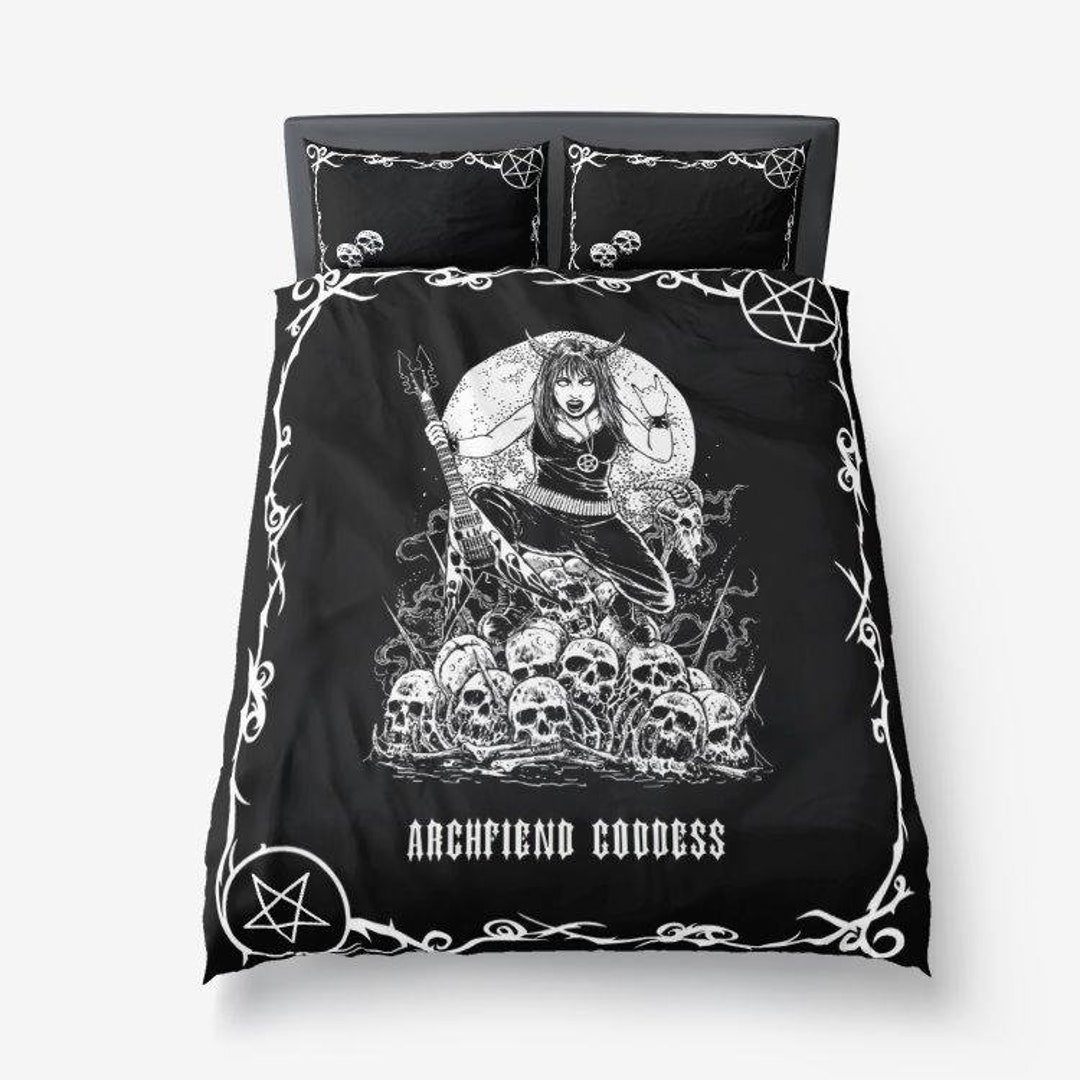 Heavy Metal Room Decor-death Metal Room Decor-skull Guitar Inverted ...