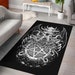 Inverted Pentagram Demon Octopus Area Rug-pentagram Rug-skull Pentagram ...