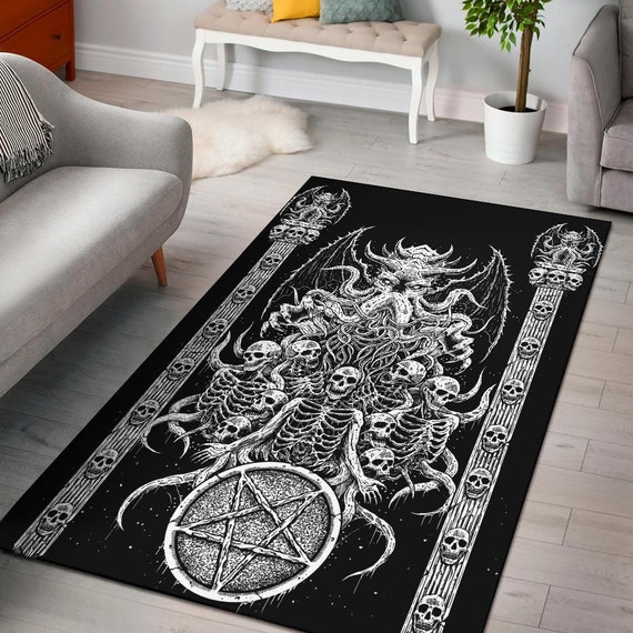 Skull Skeleton Satanic Pentagram Demon Octopus Shrine Area | Etsy