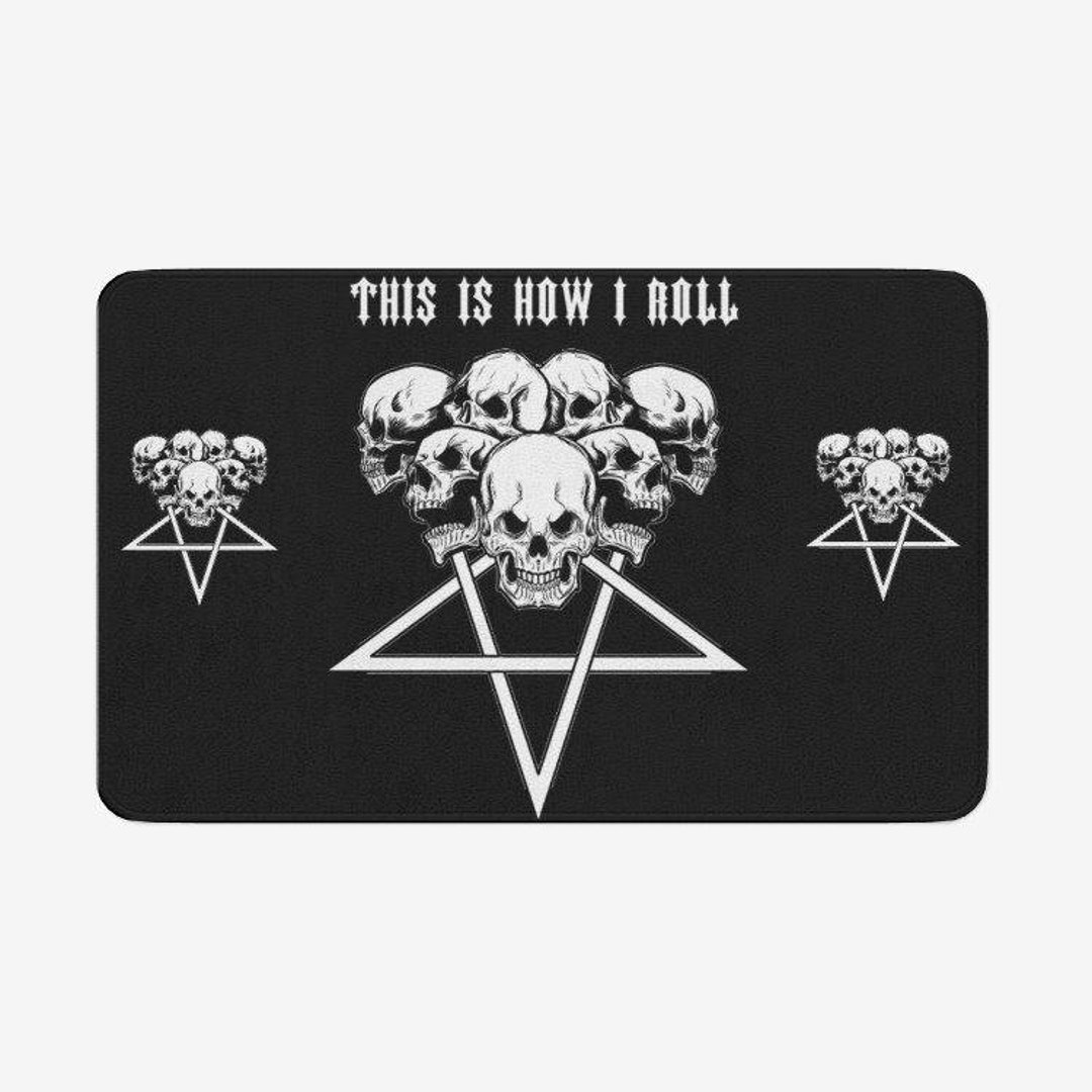 Satanic Decor-heavy Metal Room Decor-death Metal Room Decor-skull ...