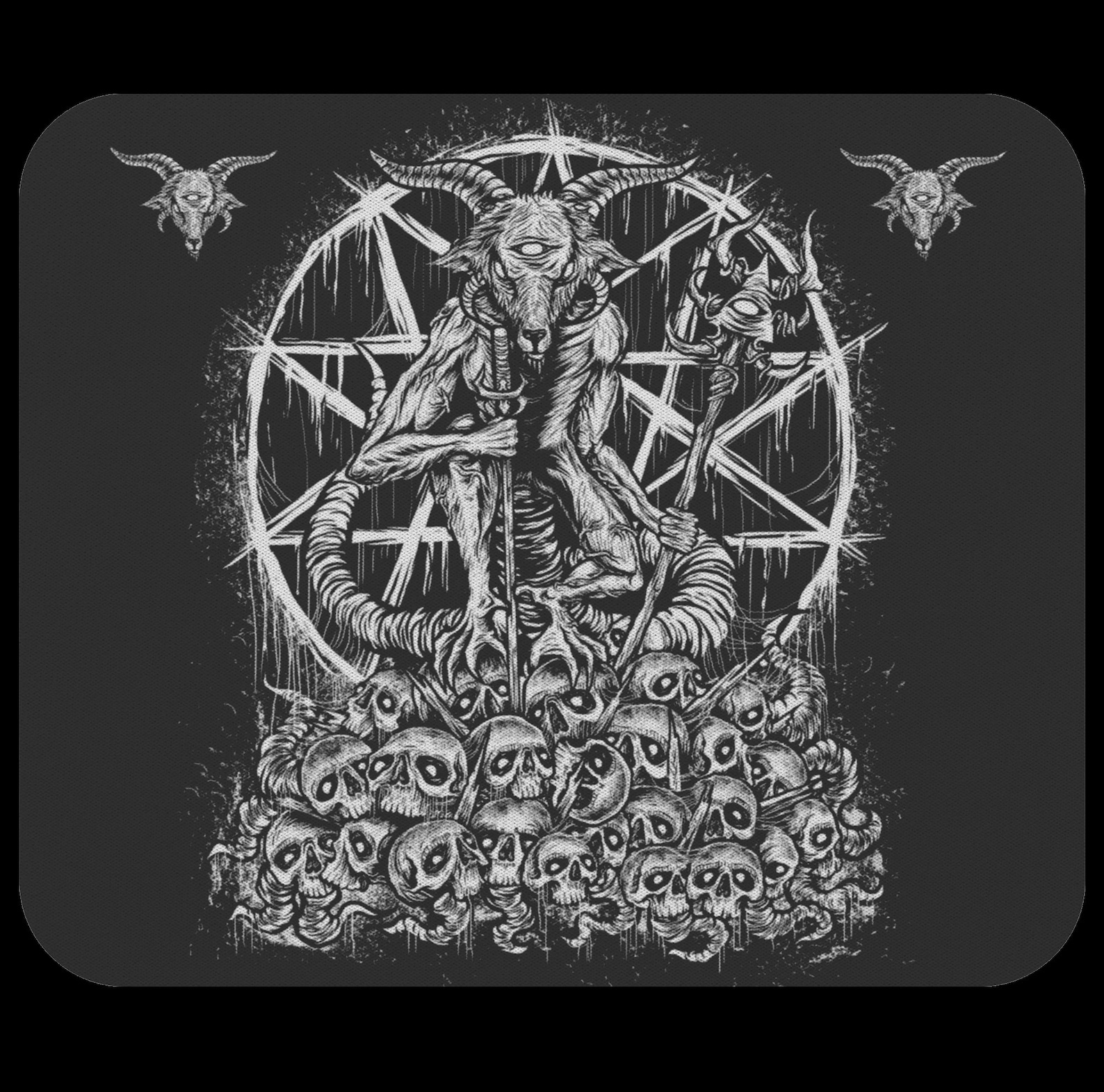 Skull Satanic Goat Cyclops Mousepad-satanic Goat- - Etsy