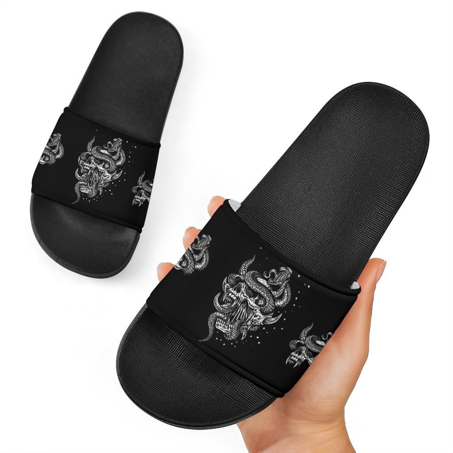 Skull Glowing Eye Serpent Sandals Original Version-skull Slippers-skull ...