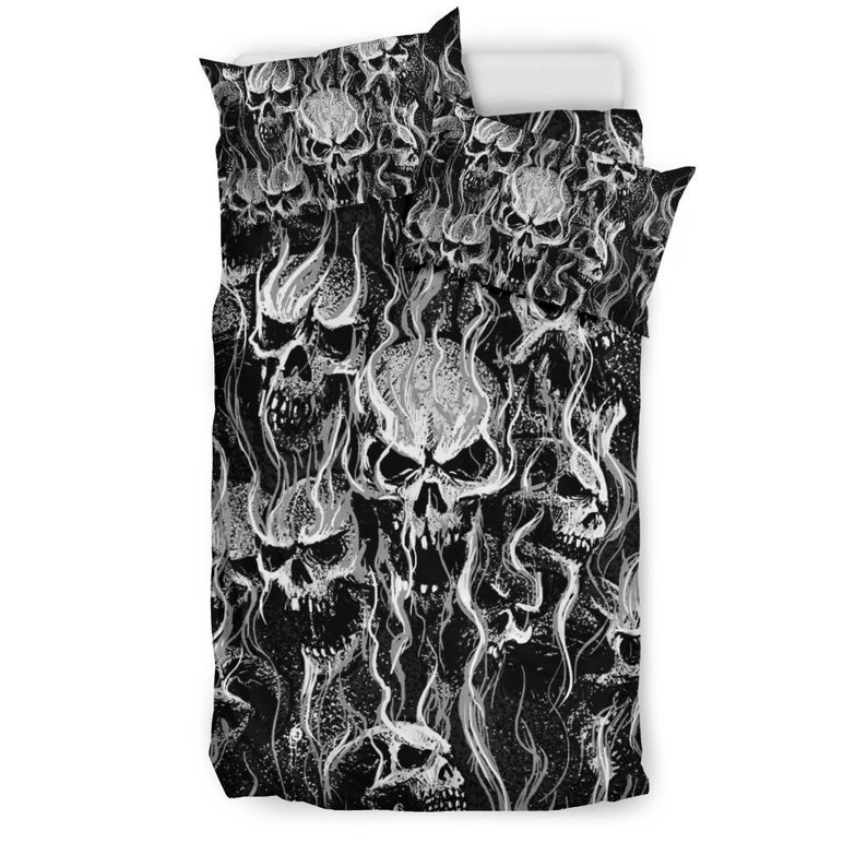 Skull Room Decor-heavy Metal Room Decor-smoke Skull 3 Piece - Etsy