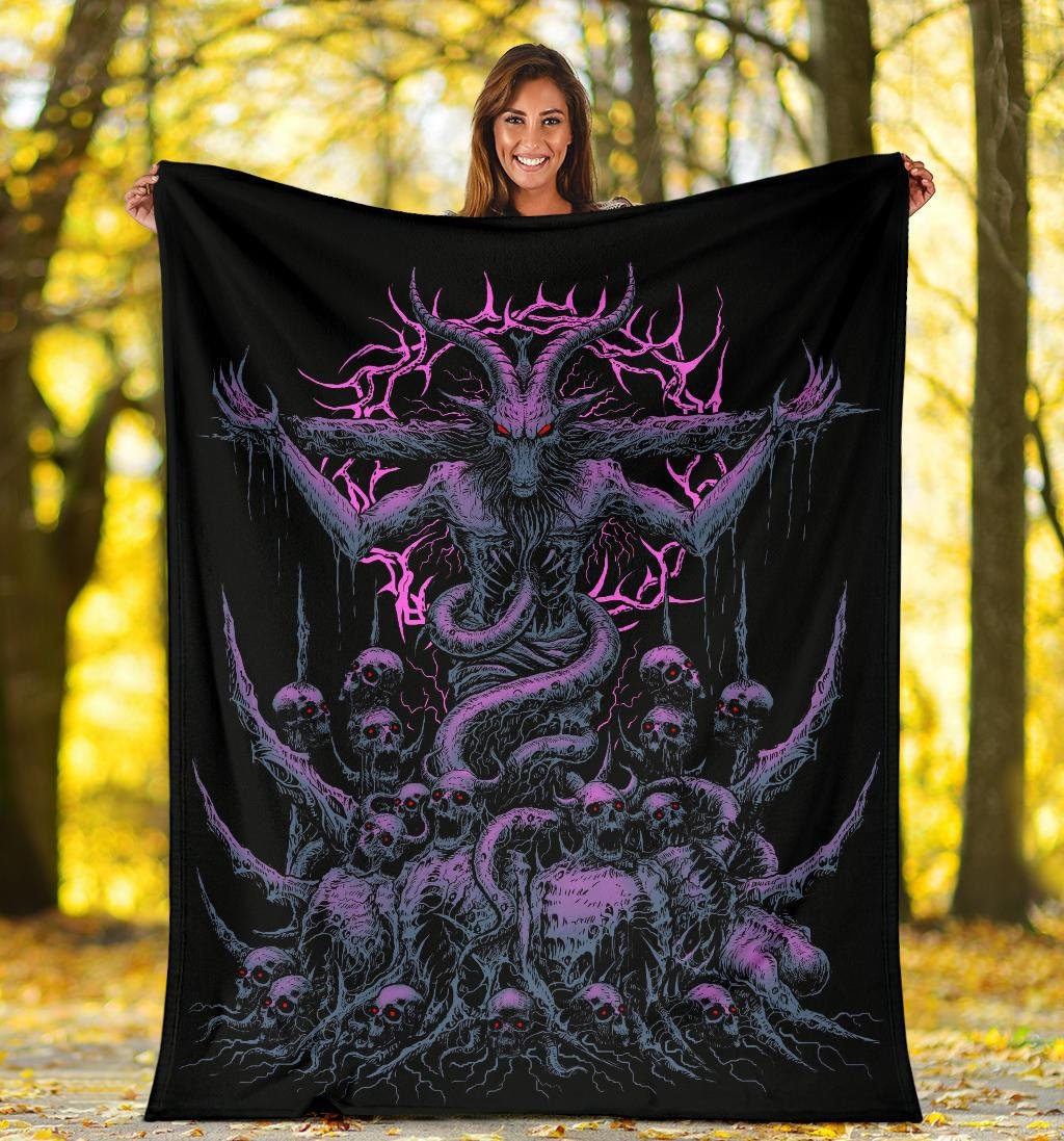 Skull Skeleton Unholy Possessed Messiah Resurrection Blanket | Etsy