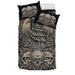 Skull Gothic Occult Crow 3 Piece Duvet Set Color Version-gothic Occult ...