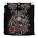 Skull Rose Serpent 3 Piece Duvet Set-skull Serpent Bed Cover-skull ...