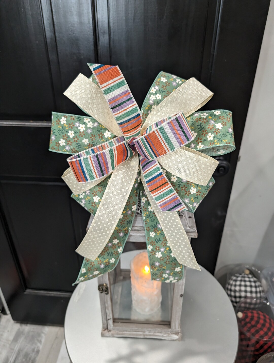 Spring Bow, Summer Bow, Lantern Bow, Porch Light Bow, Basket Bow ...