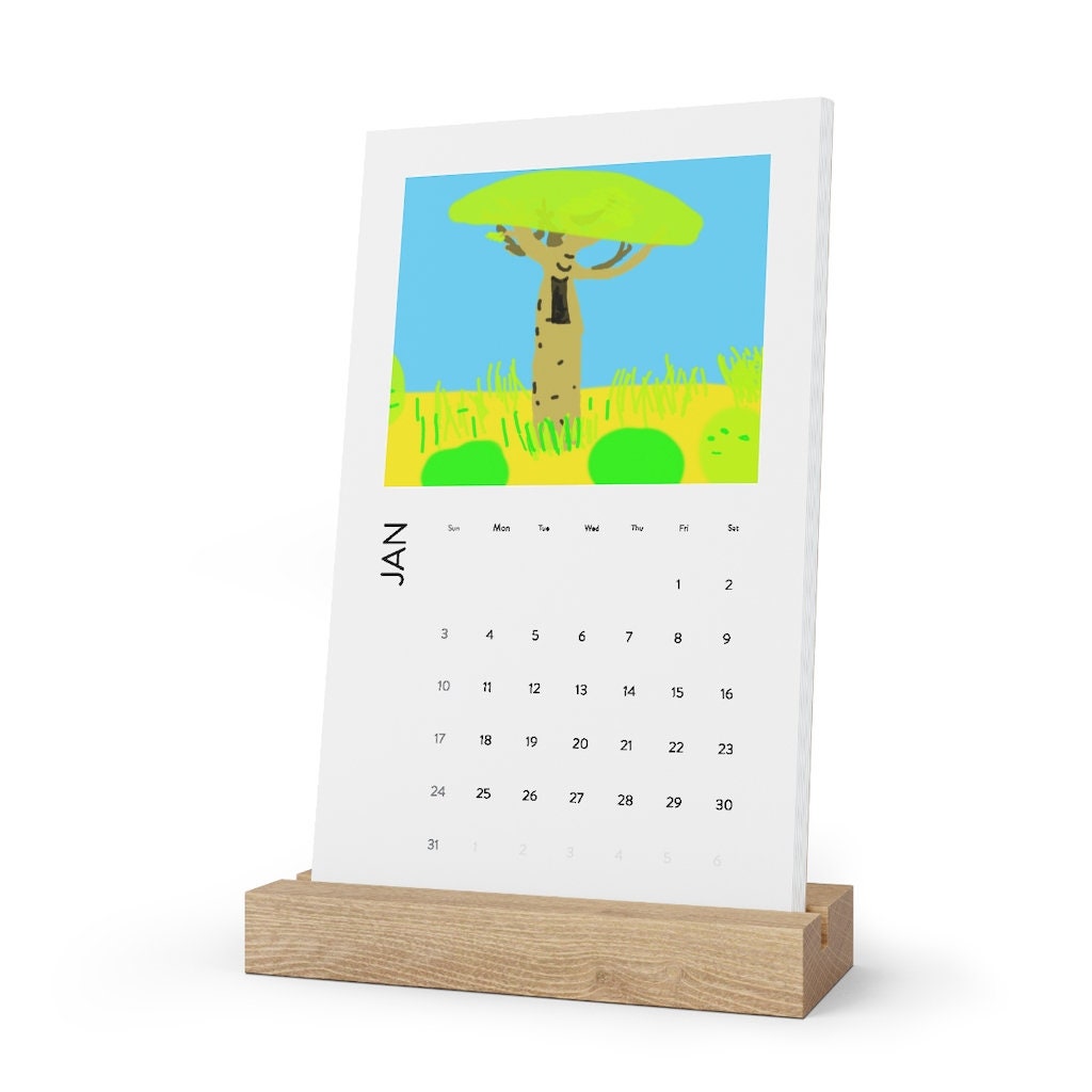 African Zodiac Vertical Desk Calendar - Etsy