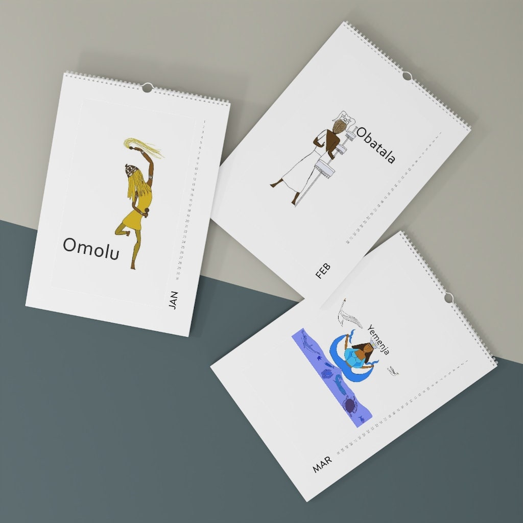 Orisha Wall Calendar (2022) - Etsy