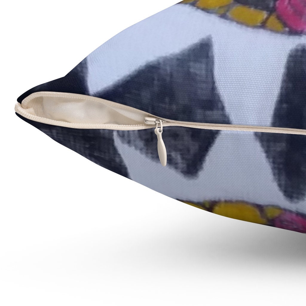 Aztec Eclipse Spun Poliéster Almohada Cuadrada - Etsy España