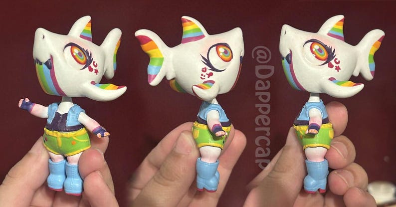 OOAK Littlest Pet Shop Anthro Mini Doll - Frank Li - Etsy
