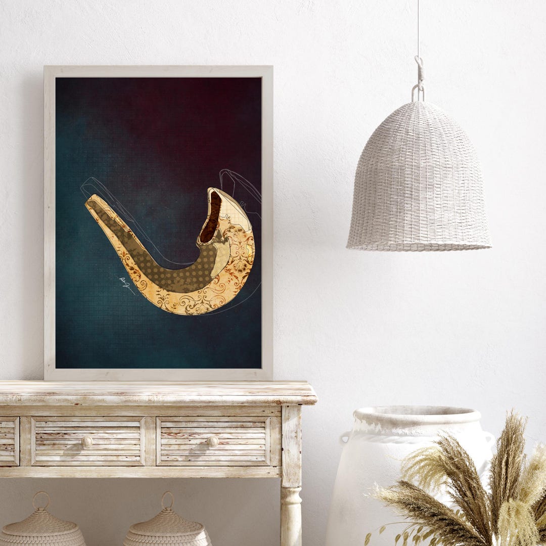 Shofar Wall Art Print, Jewish Home Decor - Etsy