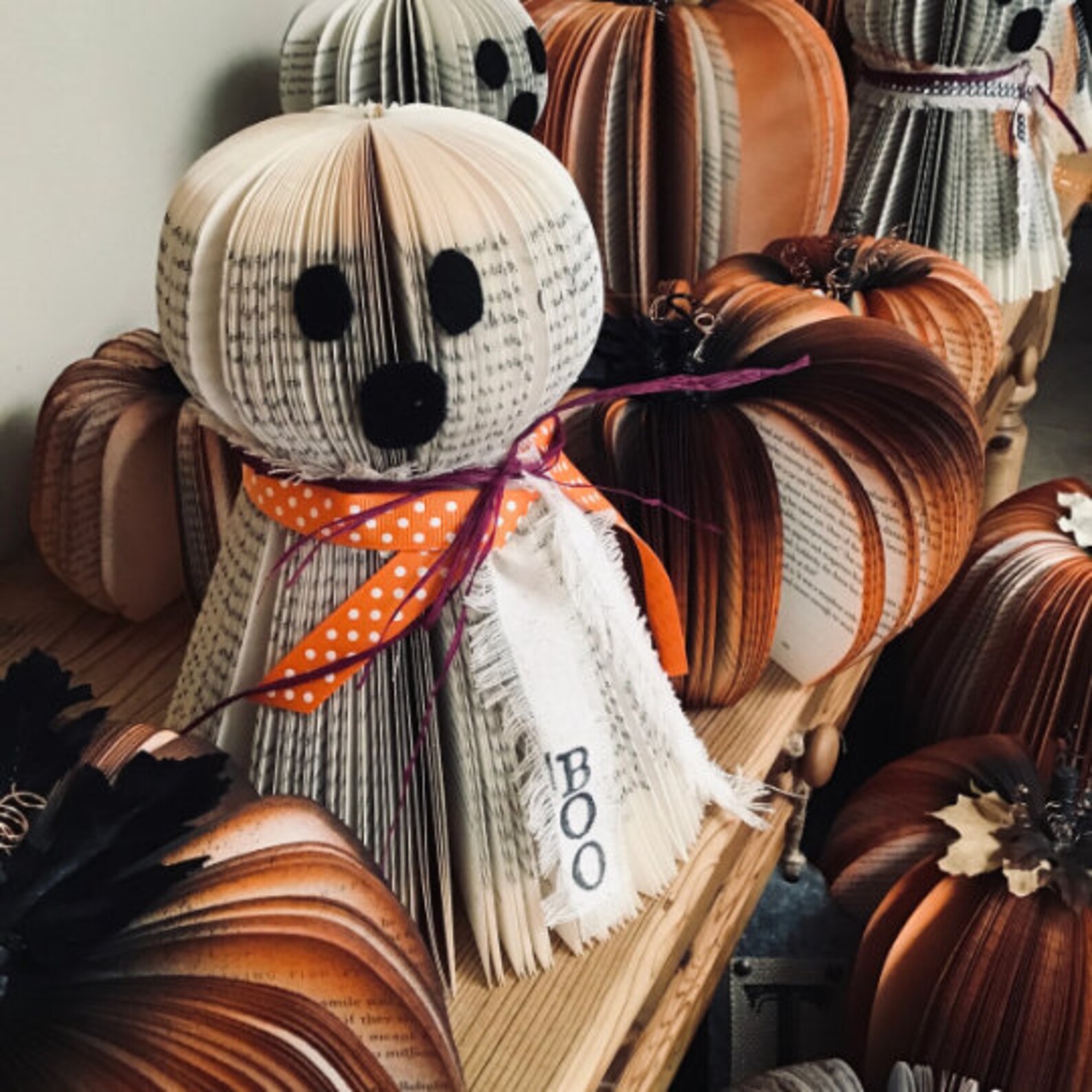 Vintage Book Ghosts for Halloween - Etsy