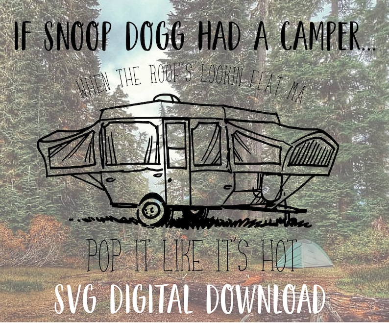 Funny Pop-up Camper SVG Download - Etsy