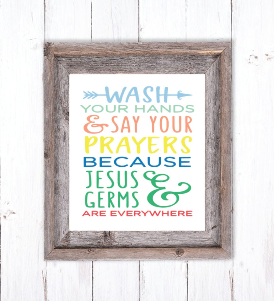 Jesus and Germs Saying SVG Download - Etsy