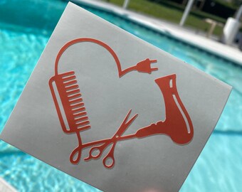 Hair Stylist Car Decal - Etsy