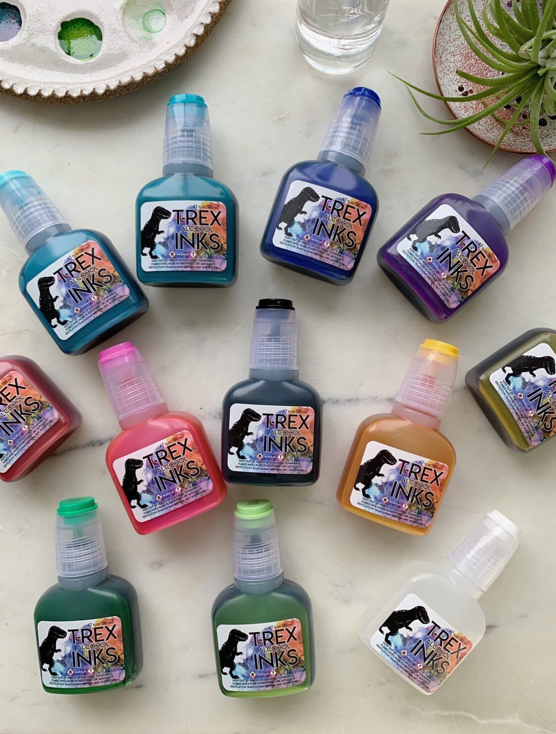 12-pack Alcohol Ink Starter Set 12 Jumbo 20ml Bottles W/ - Etsy
