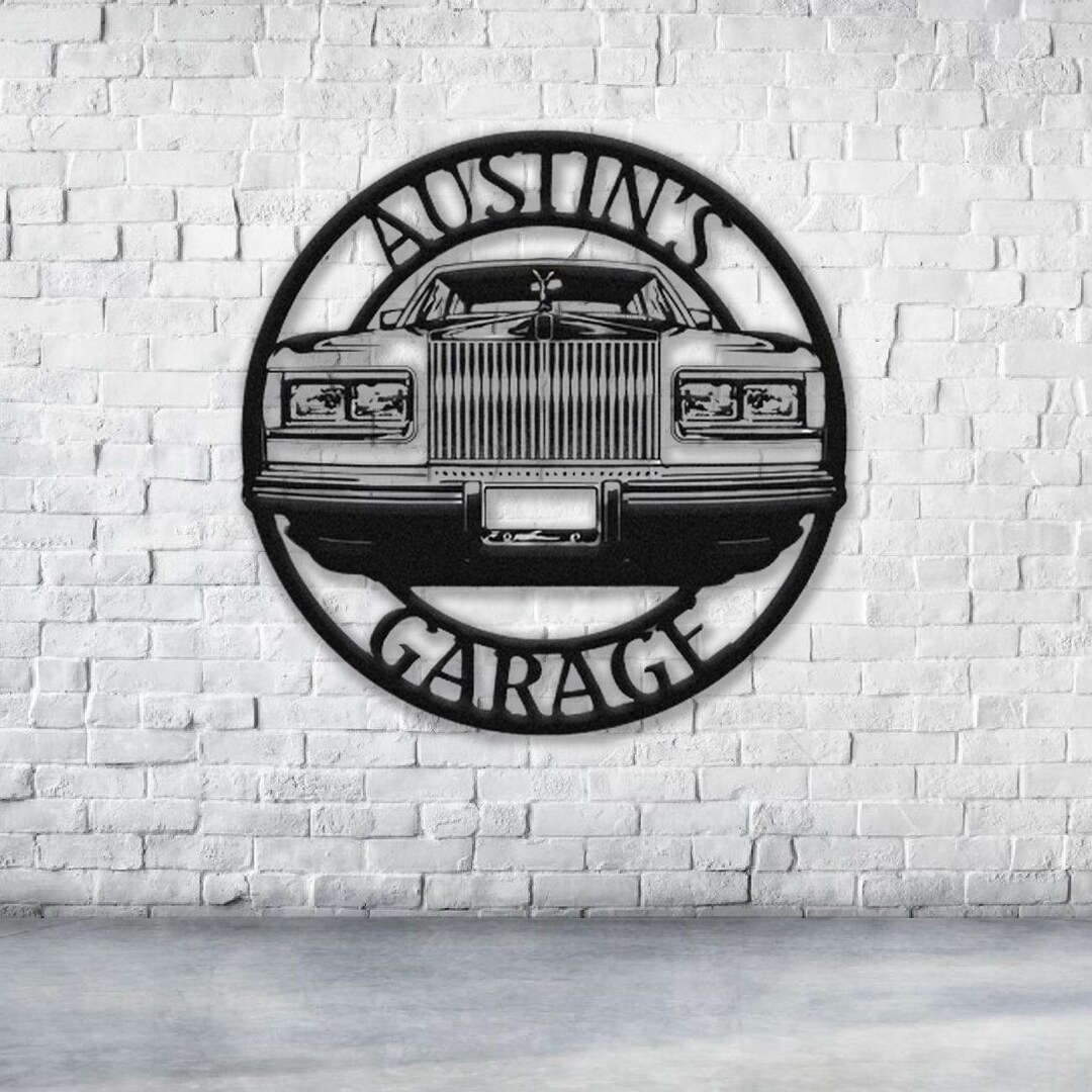 Rolls Royce Rolls Silver Spur Metal Sign, Rolls-royce Sign, Vintage ...