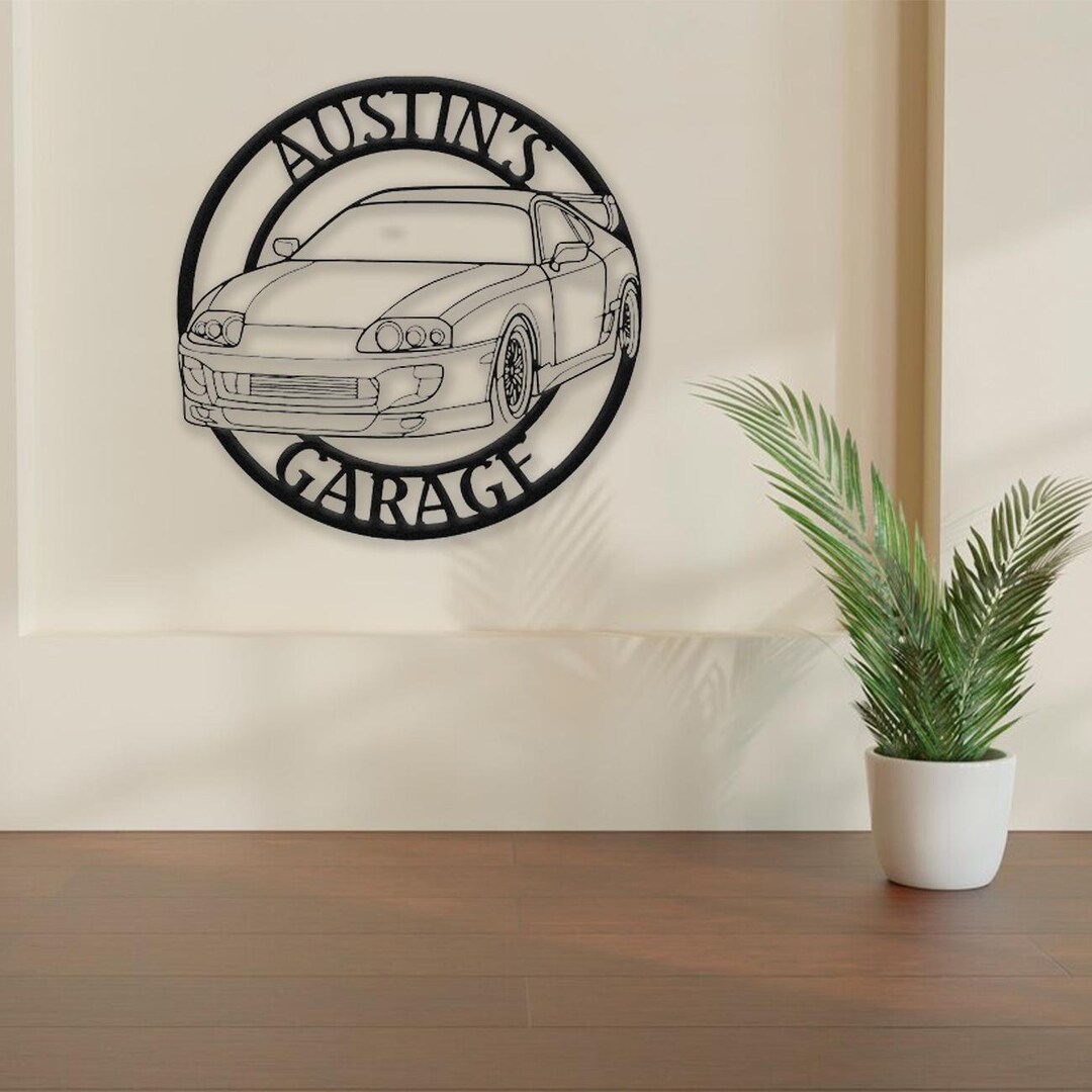 1994 Toyota Supra Metal Sign, Supra Sign, Garage Sign, Toyota Supra ...