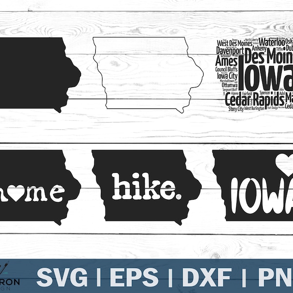 Iowa State Stencil - Etsy