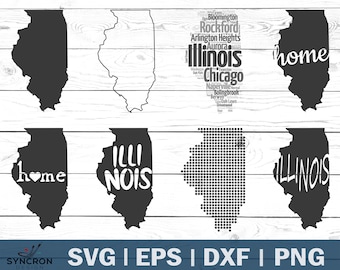 Illinois State Svg - Etsy