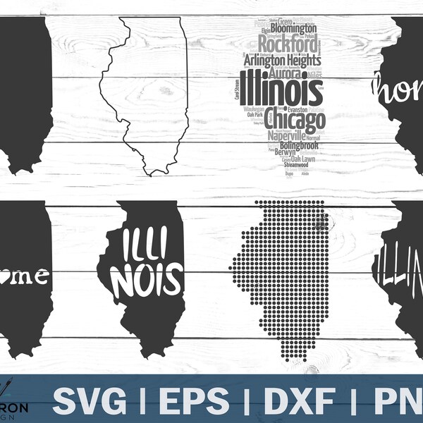 Illinois State Svg - Etsy