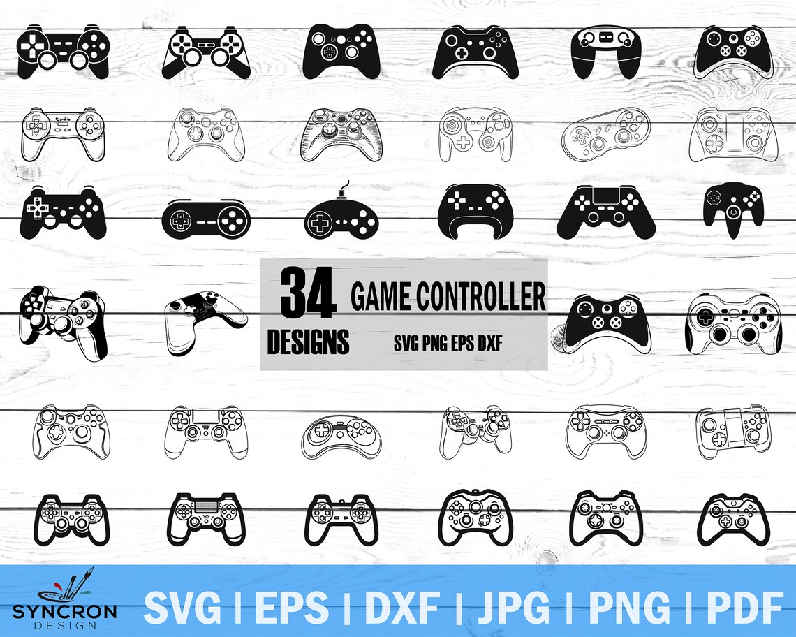 Video Game Controller SVG Old School Controllers Xbox Svg | Etsy