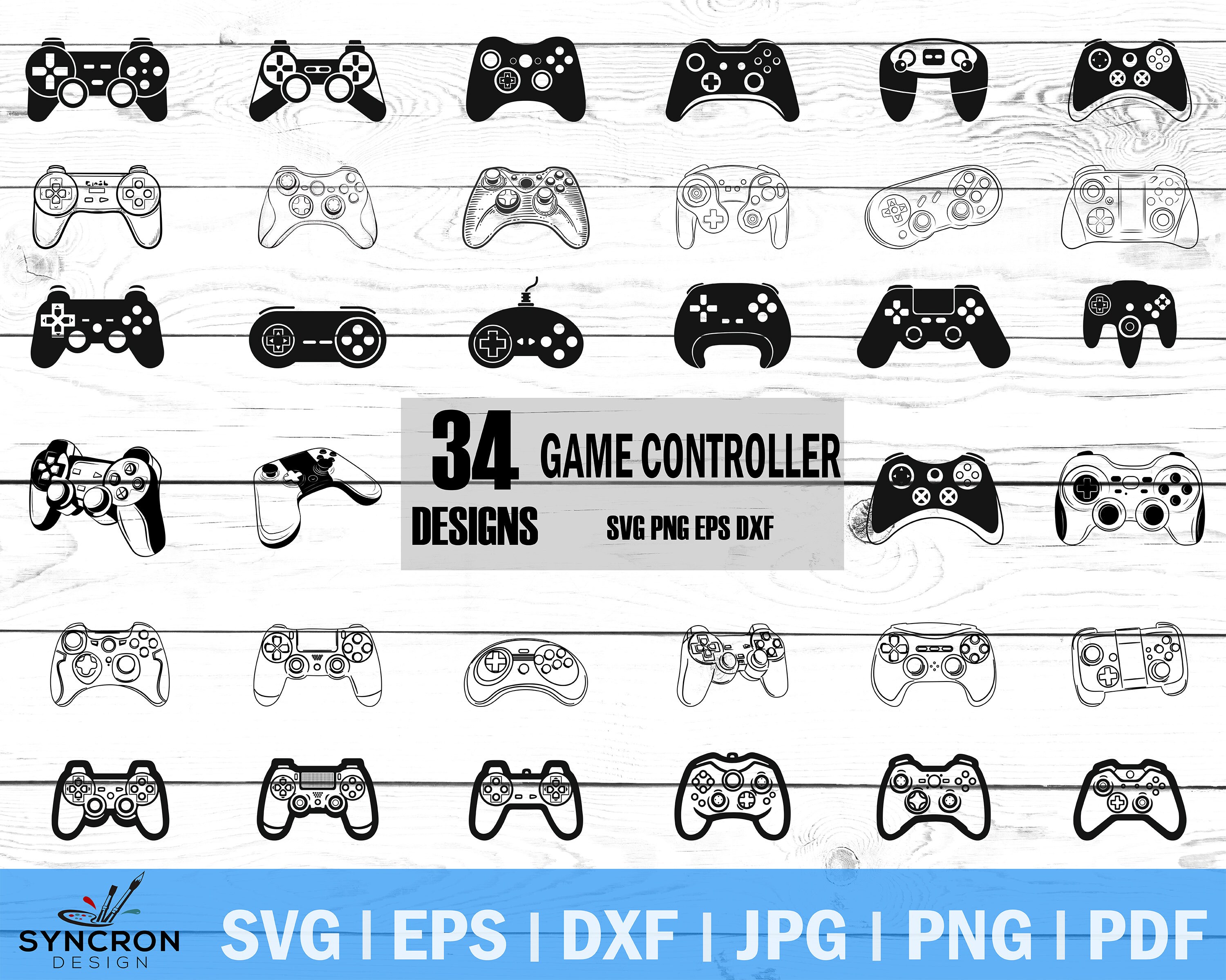 Video Game Controller SVG Old School Controllers Xbox svg | Etsy