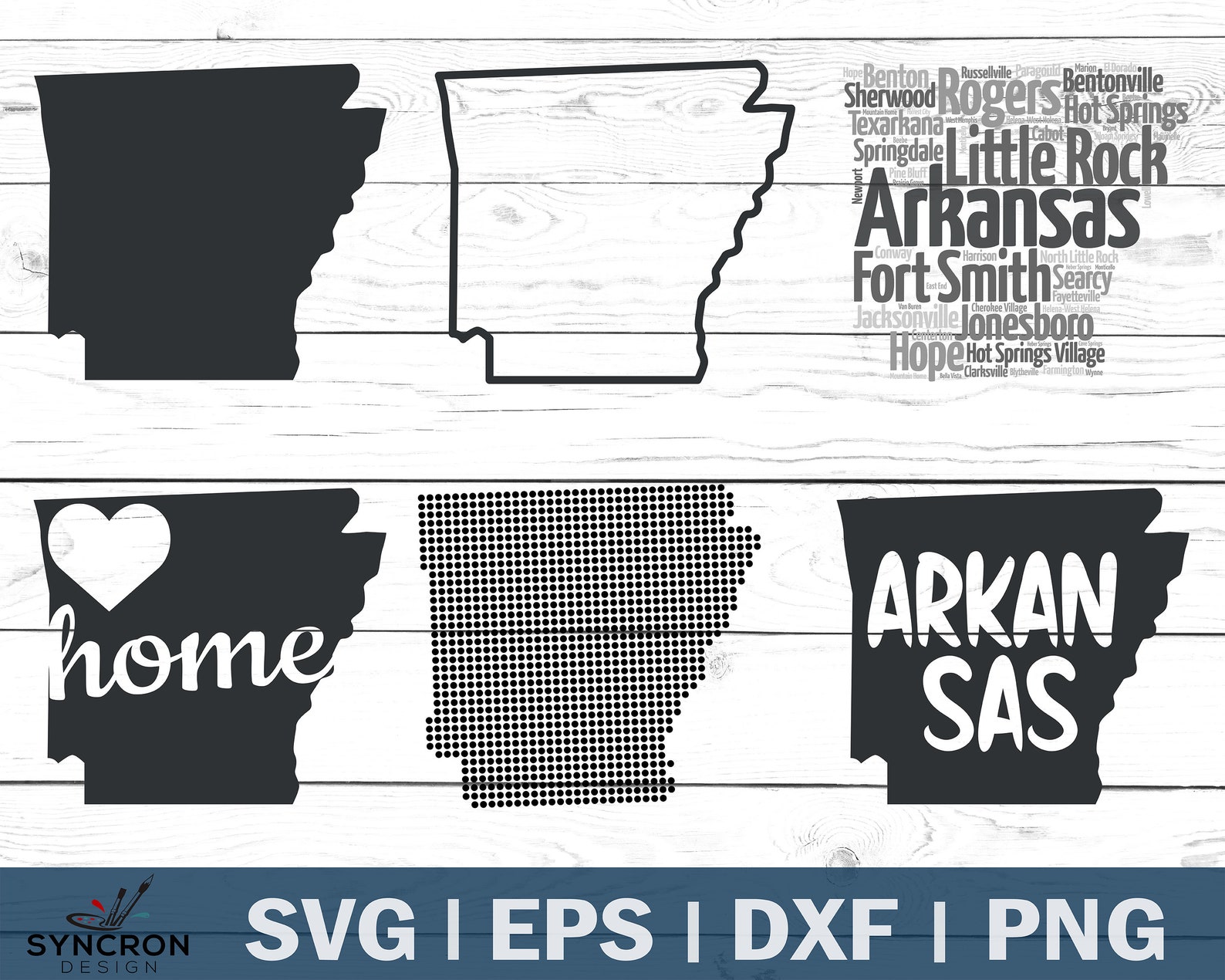 Arkansas State SVG Bundle Arkansas Outline SVG Cut Files - Etsy