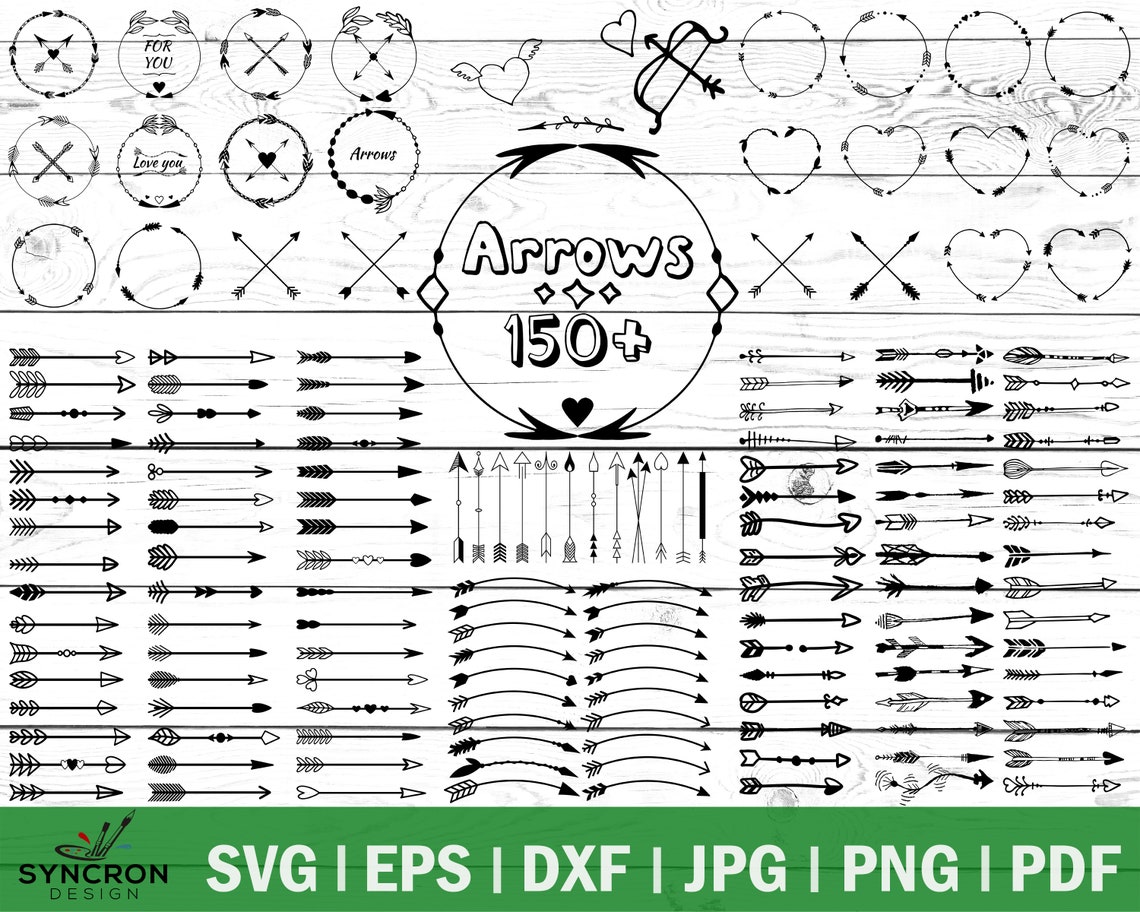 Arrow SVG Arrow Bundle Tribal Arrows Svg Arrow Circle | Etsy