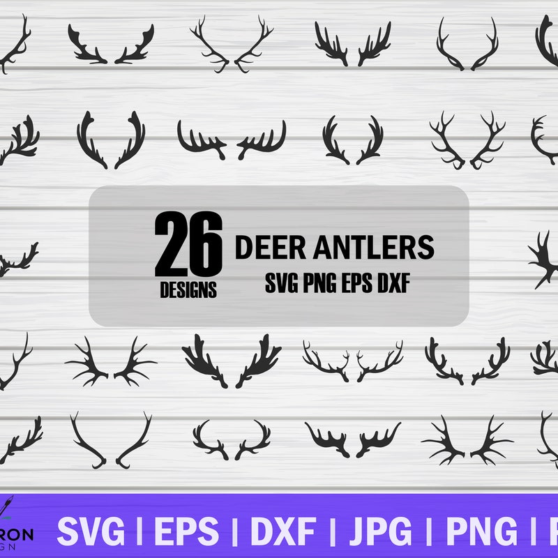 Antlers Silhouette - Etsy