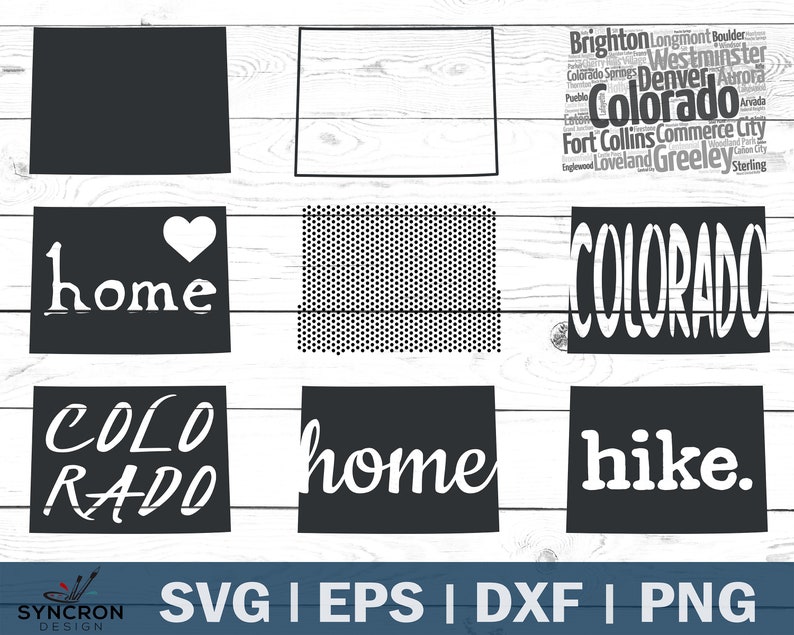 Colorado State SVG Colorado Outline SVG Cut Files DXF - Etsy Singapore