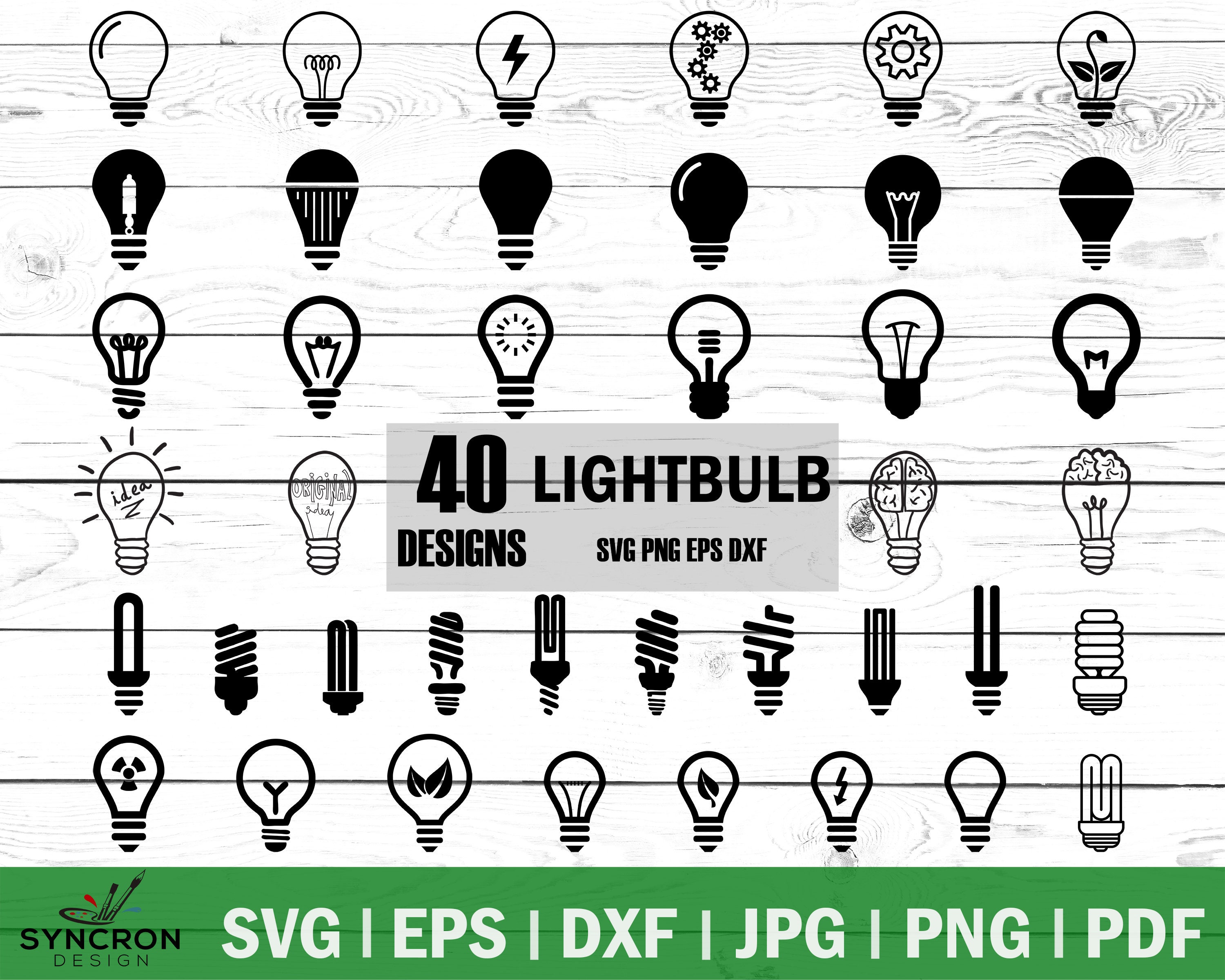 Light Bulb Svg Bulb Svg Light Bulb Clipart Lightbulb Svg - Etsy