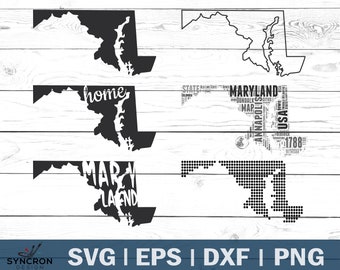 Maryland State Svg - Etsy