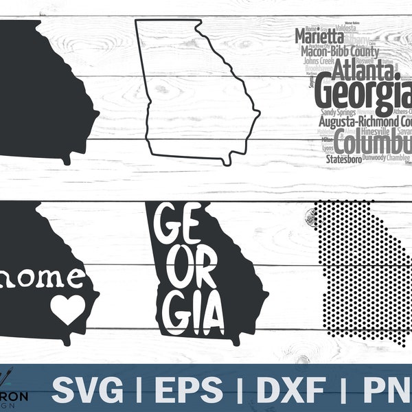 Georgia State Outline Png - Etsy