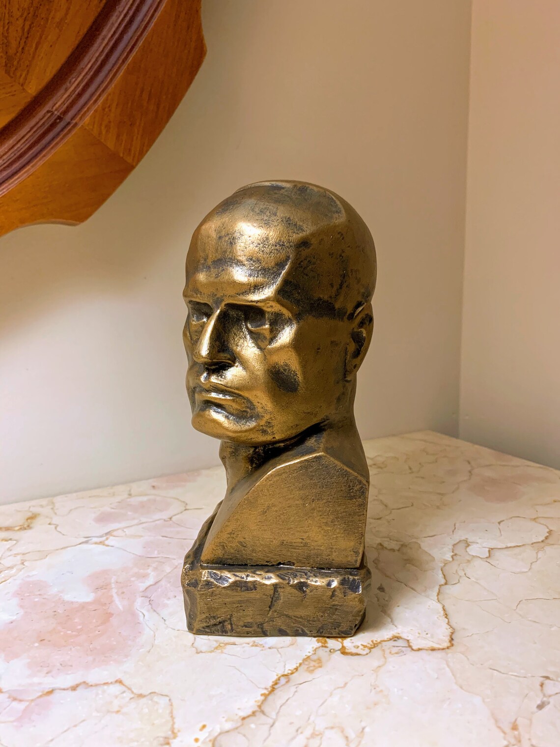 Benito Mussolini Statue Mussolini Statuette Mussolini Bust | Etsy