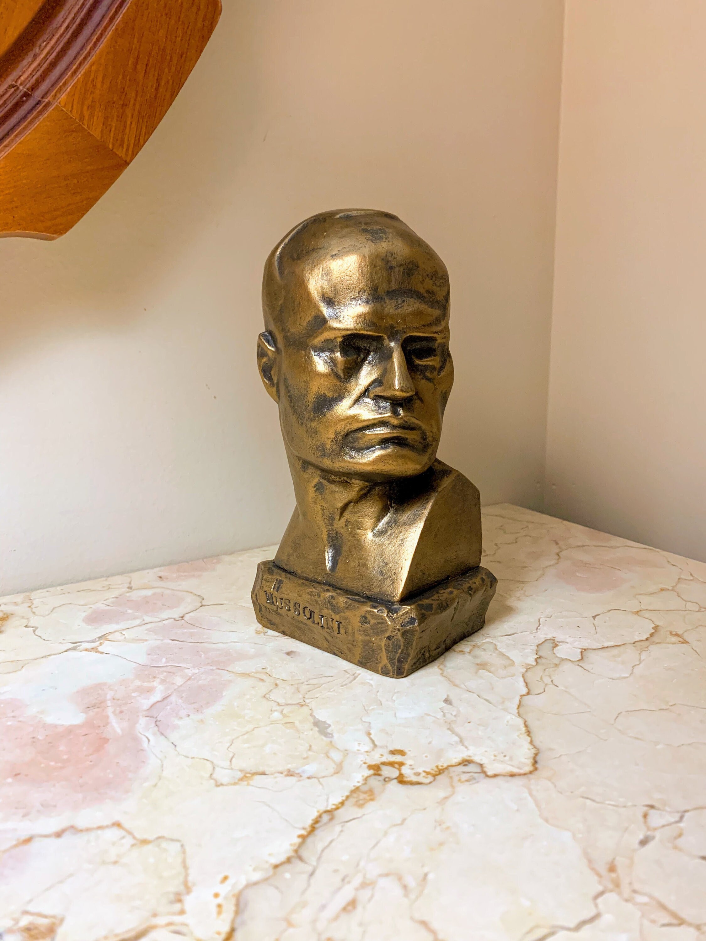 Benito Mussolini Statue Mussolini Statuette Mussolini Bust | Etsy India