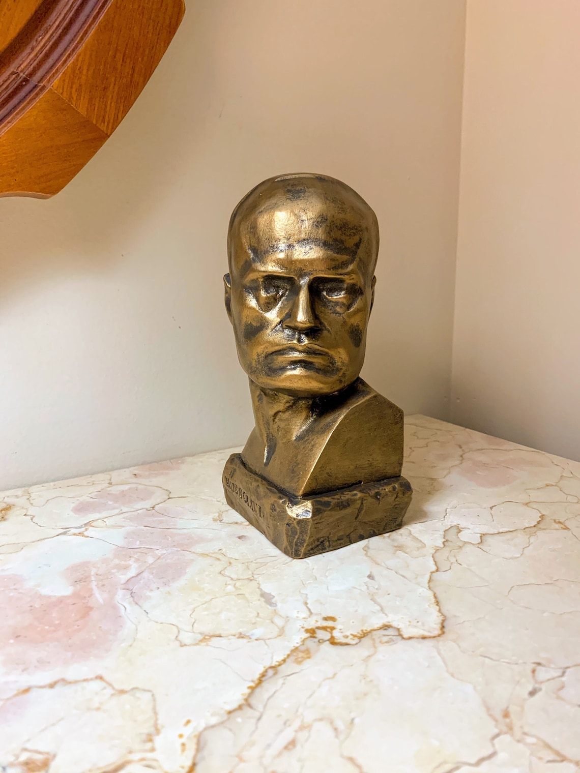 Benito Mussolini Statue Mussolini Statuette Mussolini Bust | Etsy India