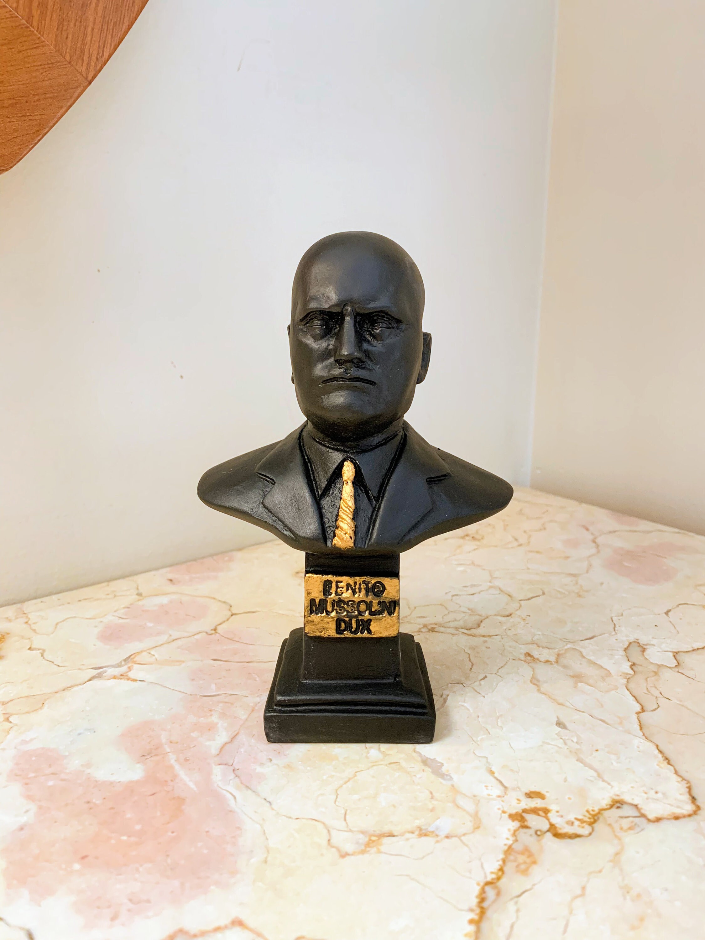 Benito Mussolini Bust Small Mussolini Statuette 6 | Etsy
