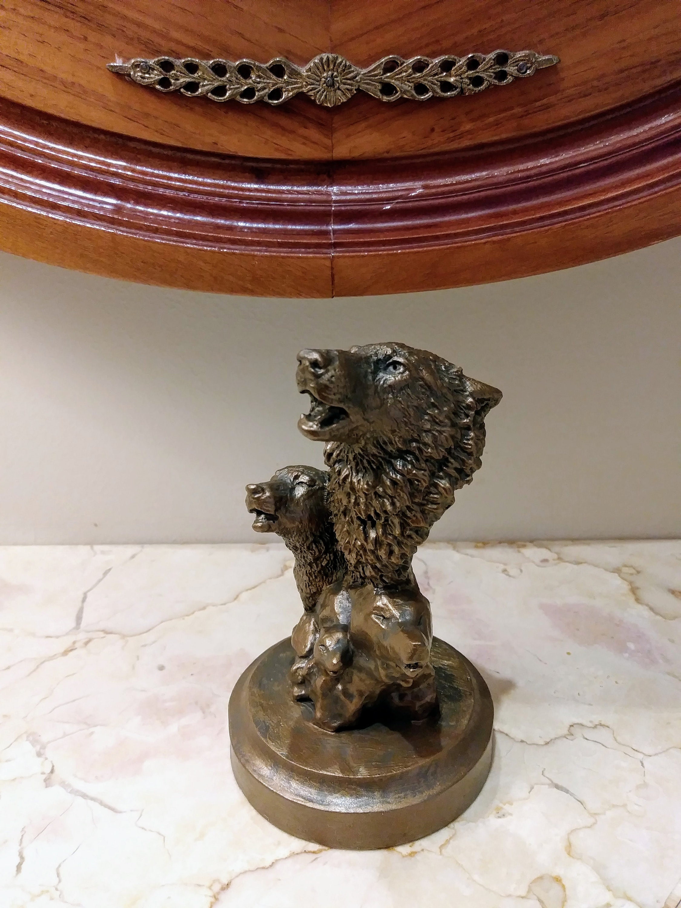 Small Wolf Statue & Statuette Wolf Pack Figurine Wolf and - Etsy