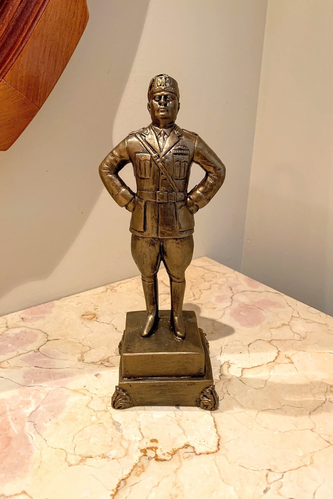 Benito Mussolini Statue, Mussolini Sculpture, 9.5, WW2, Mussolini Hands ...
