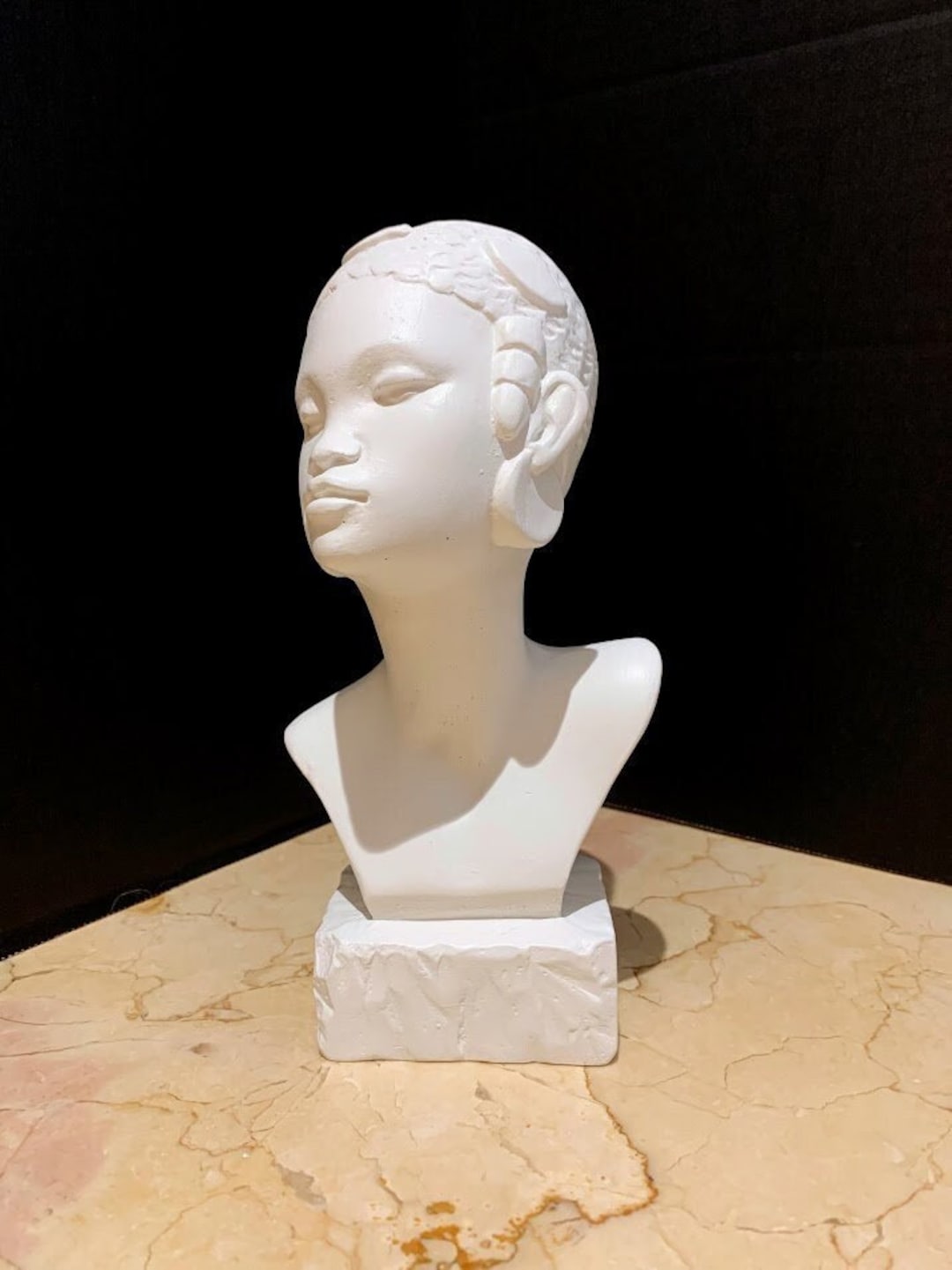 African Woman Statue, African Princess Bust, Nubian Queen Sculpture, 8. ...