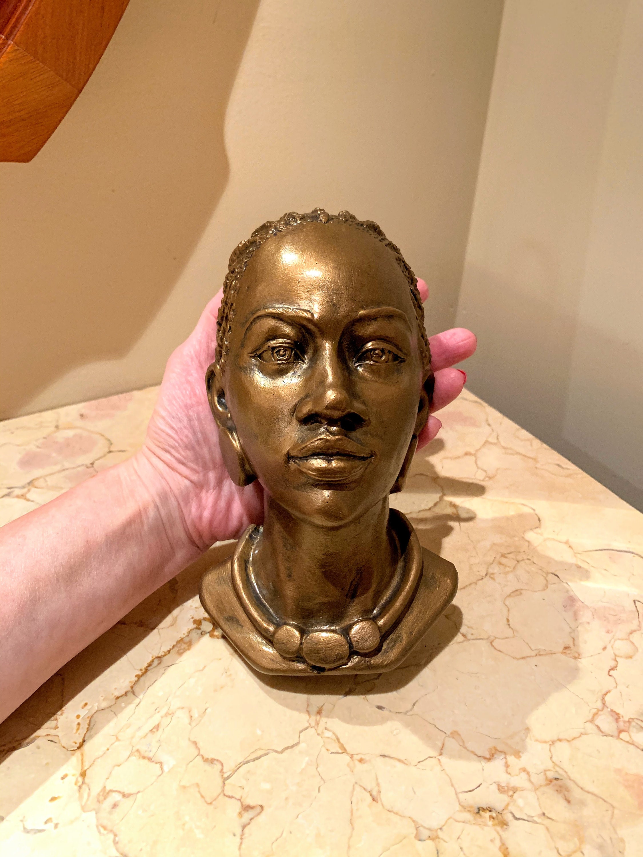 African Queen Wall Statue 7.75 Tall African Woman Wall - Etsy