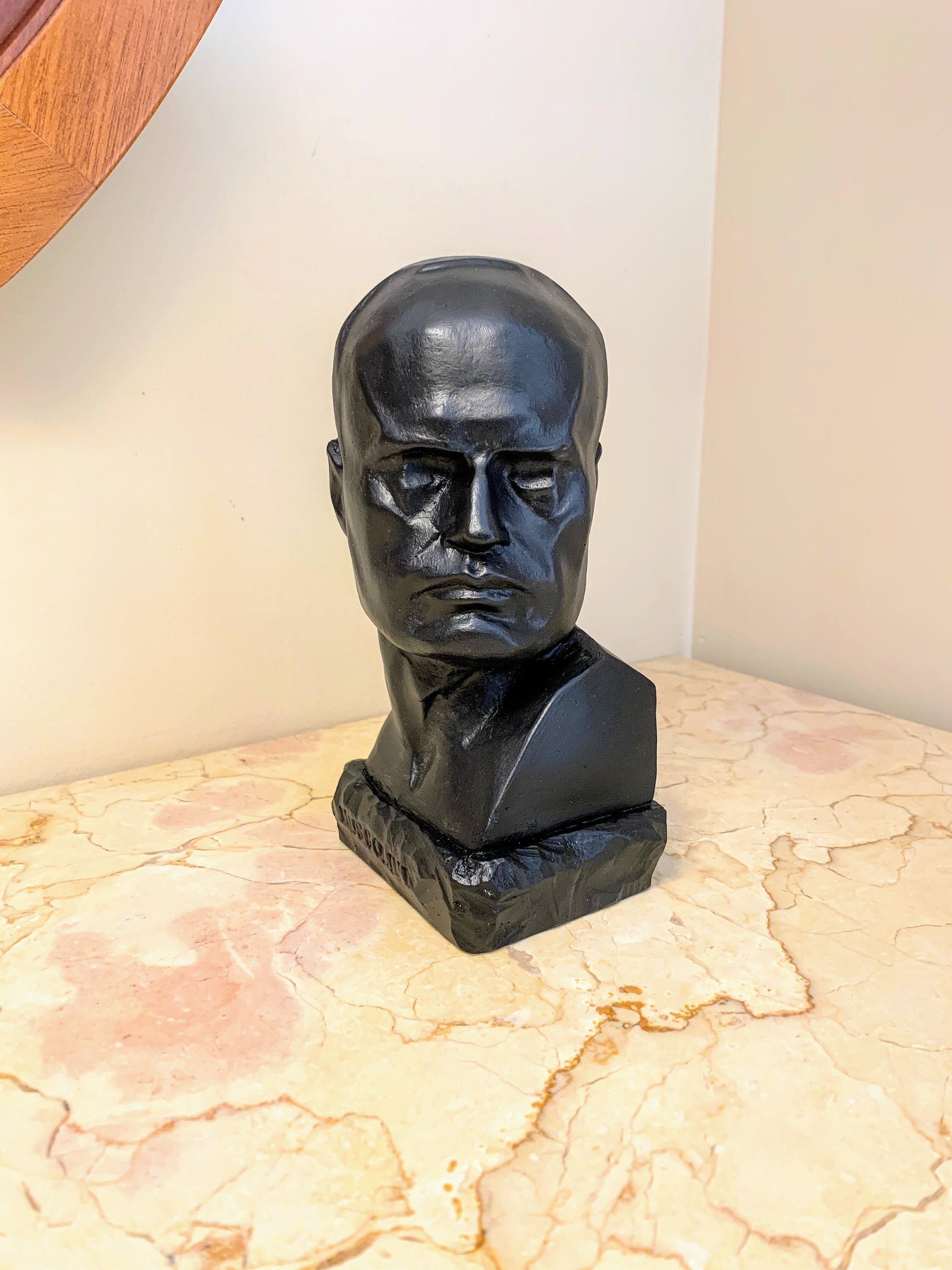 Benito Mussolini Statue Mussolini Statuette Mussolini Bust - Etsy
