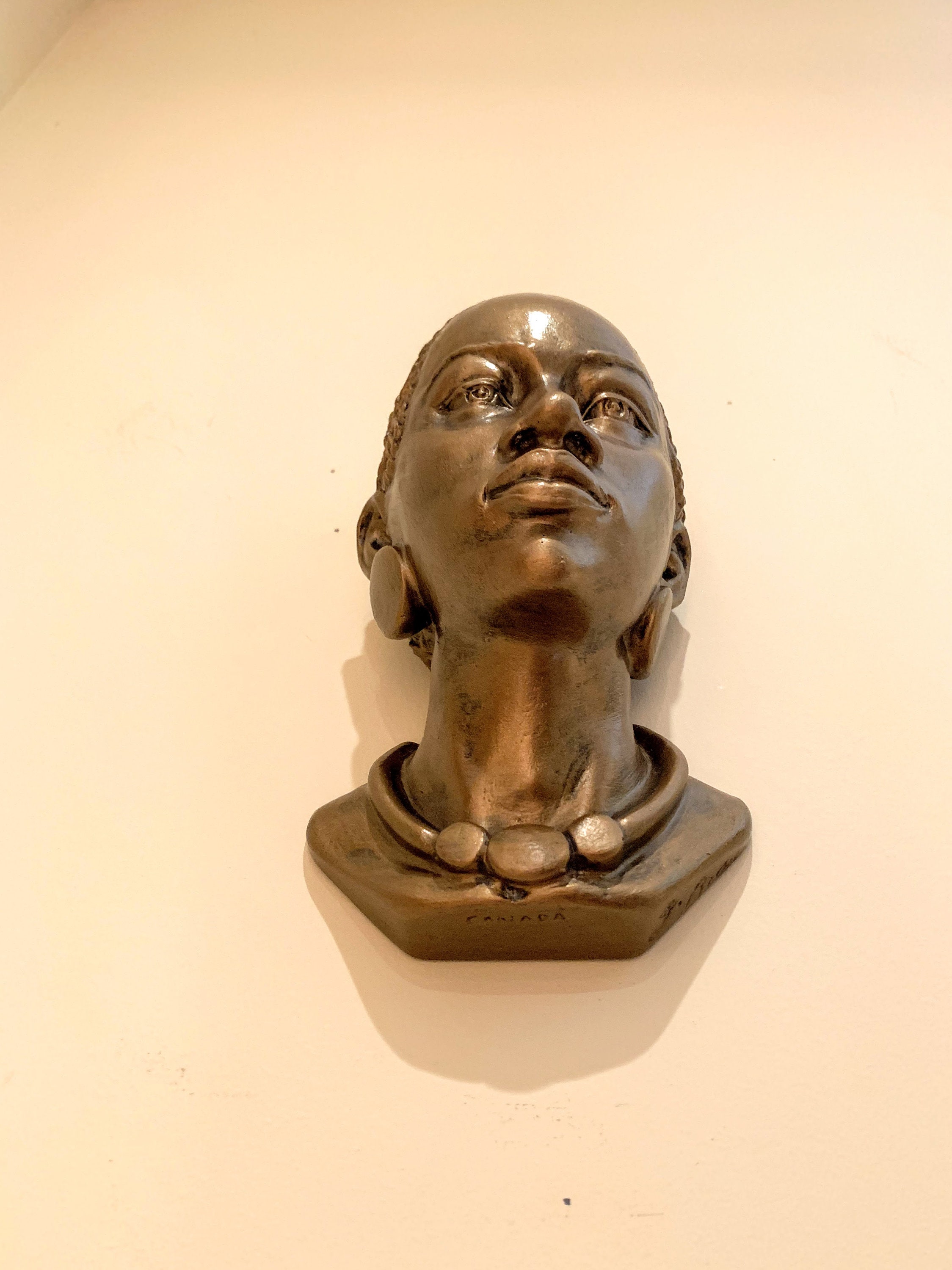 African Queen Wall Statue 7.75 Tall African Woman Wall - Etsy