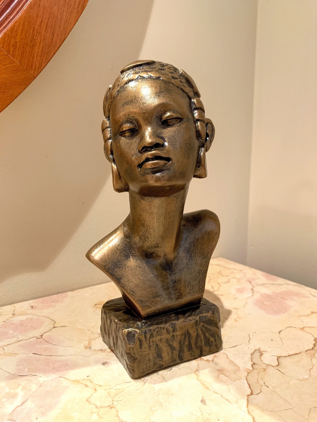 African Woman Statue African Princess Bust Woman Sculpture - Etsy